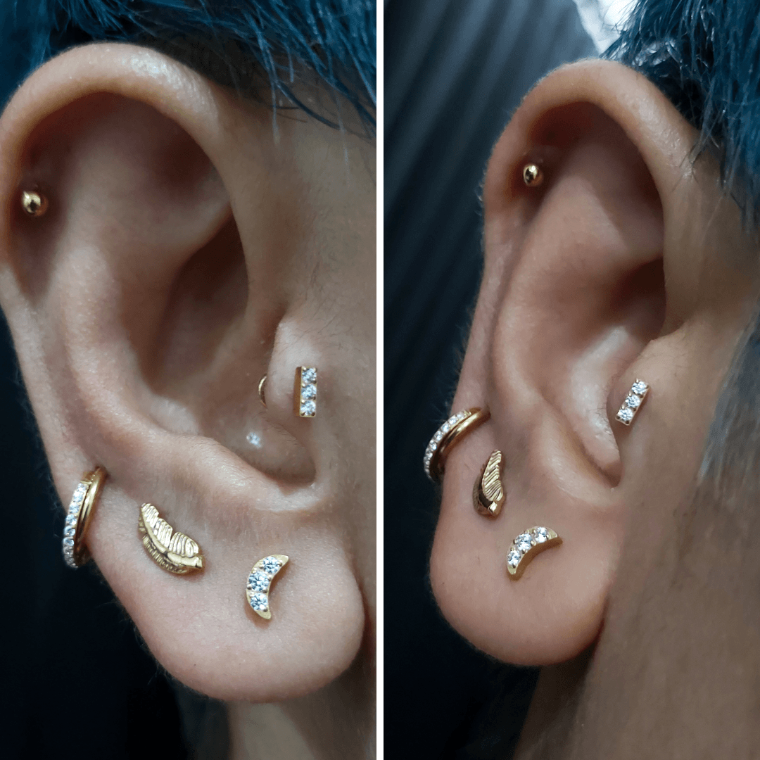 3 Gem - Titanium - PIERCING INDONESIA