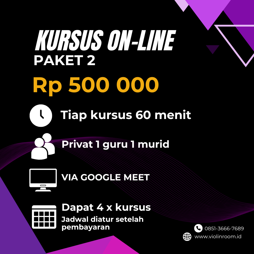 KURSUS ONLINE PAKET 2 - violinroom KURSUS ONLINE PAKET 2 - violinroom
