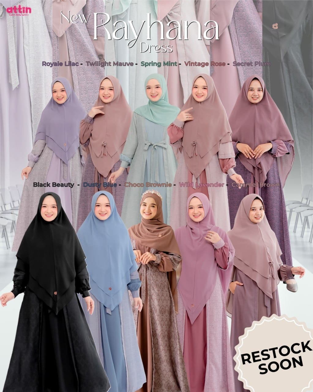 RAYHANA DRESS NEW - Attin Hijab