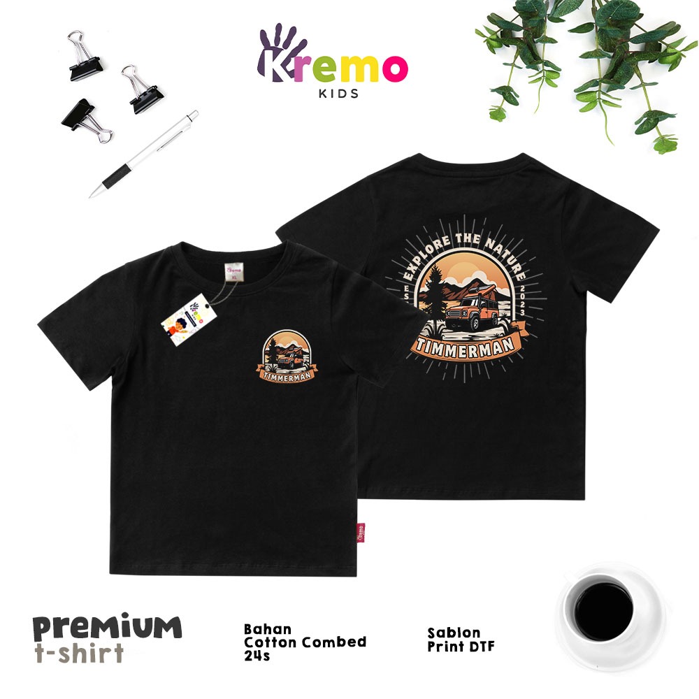KAOS KREMO KIDS PREMIUM 24S DEPAN BELAKANG TIMMERMAN - Kremo Kids KAOS KREMO KIDS PREMIUM 24S DEPAN BELAKANG TIMMERMAN - Kremo Kids
