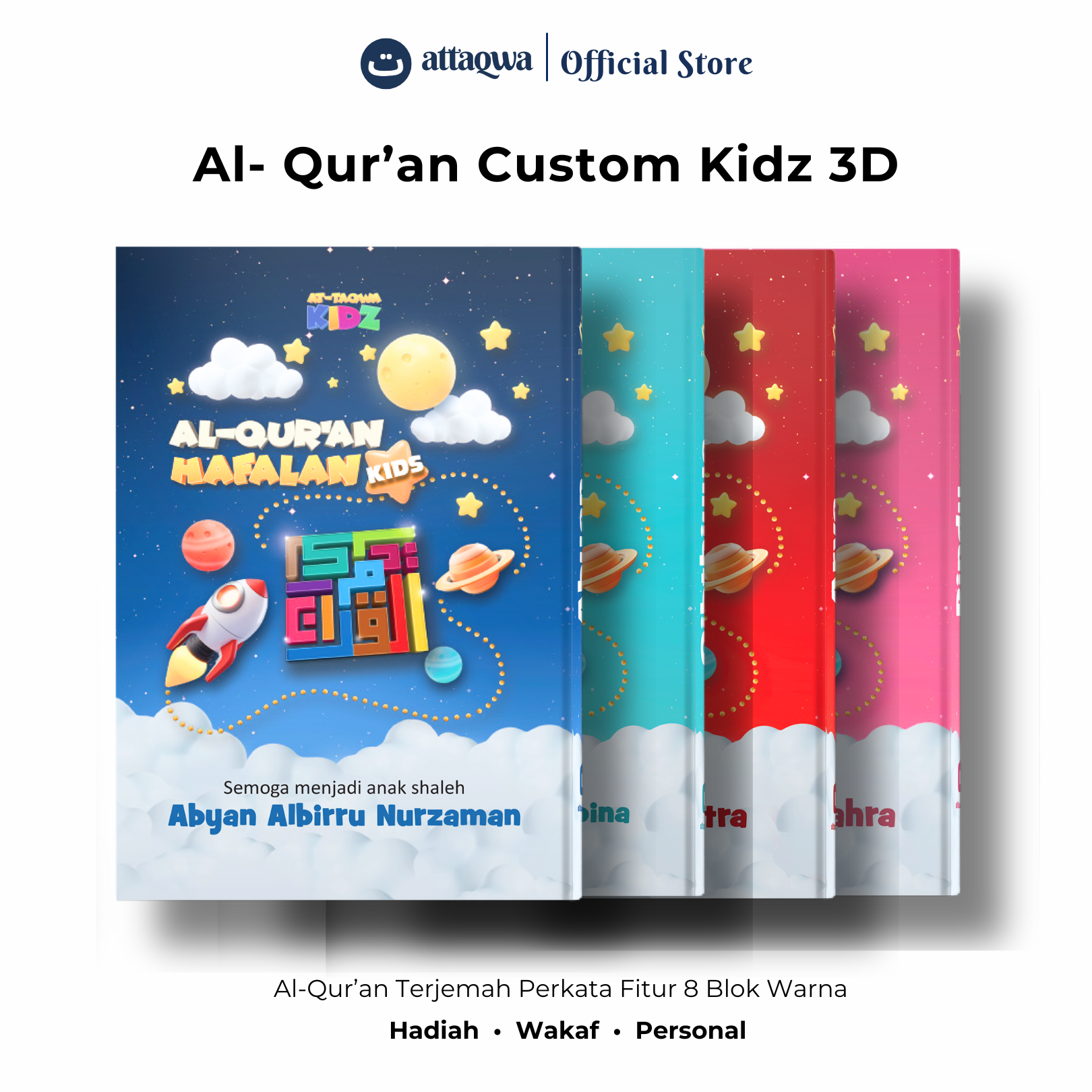 Al-Qur'an Custom Kidz 3D Edisi Terbaru - ATTAQWA Store