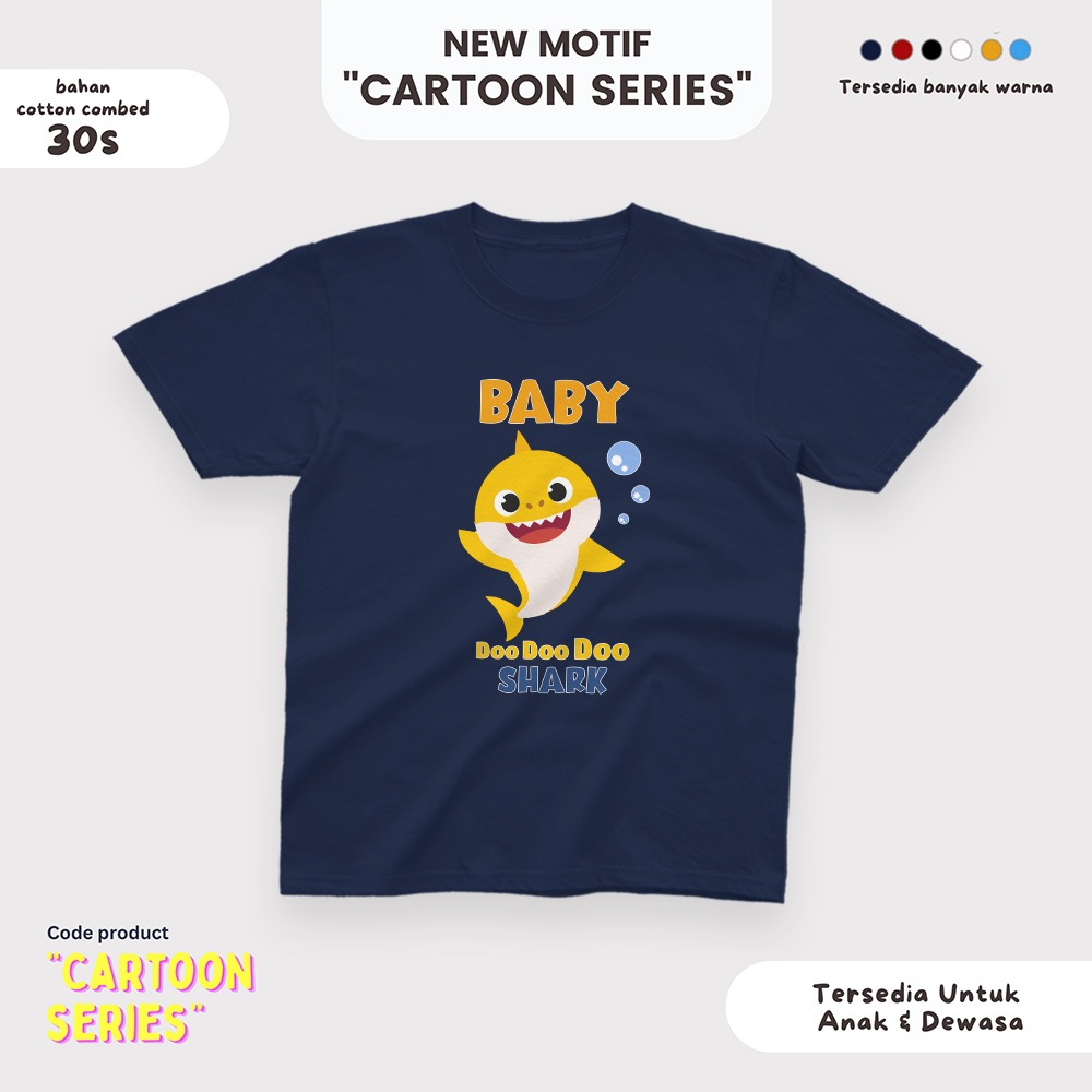 KAOS COUPLE CARTOON SERIES BABY SHARK VER2 - Kremo Kids KAOS COUPLE CARTOON SERIES BABY SHARK VER2 - Kremo Kids