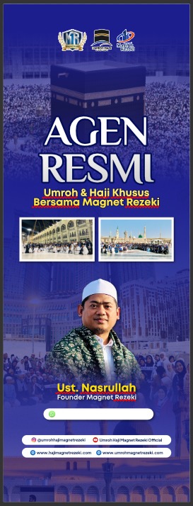 Roll Banner & Spanduk Super Camp Umroh MR - Koperasi Magnet Rezeki