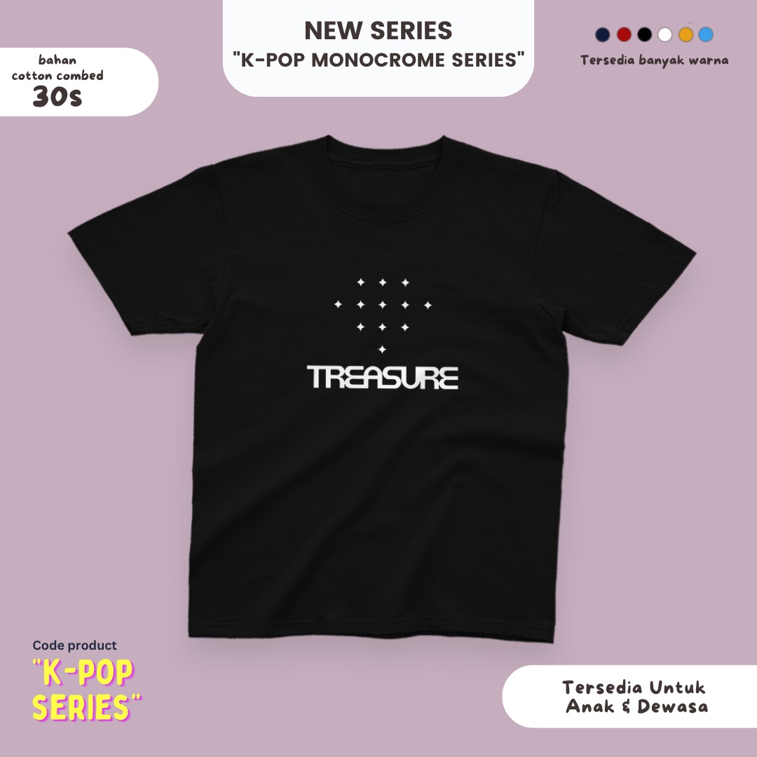 KAOS MONOCHROME KPOP SERIES TREASURE - Kremo Kids KAOS MONOCHROME KPOP SERIES TREASURE - Kremo Kids