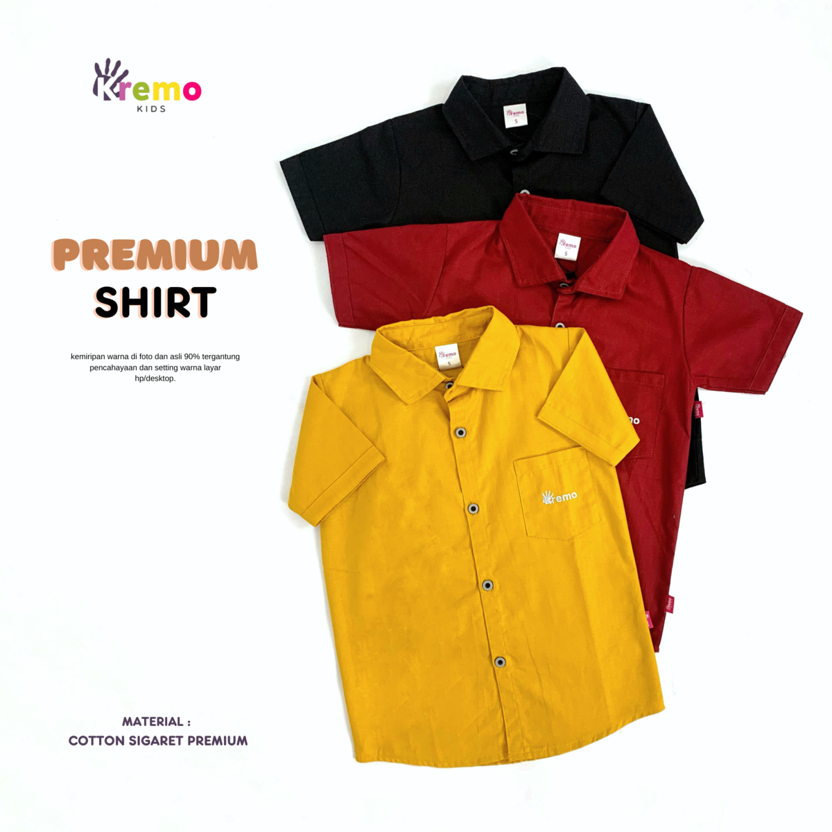 KEMEJA PREMIUM SHIRT KREMO KIDS - Kremo Kids KEMEJA PREMIUM SHIRT KREMO KIDS - Kremo Kids